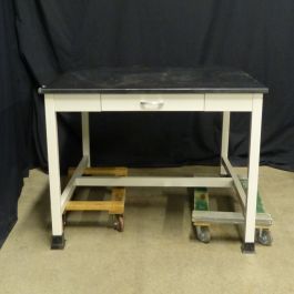 Workbench-Black-Fire-Resistant-Square-With-Storage-48"x48"x37"