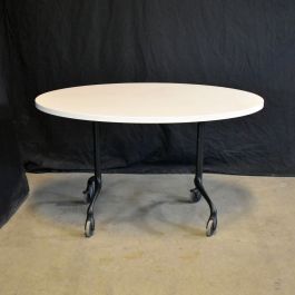 Steelcase-GSCTV48C-Standard-Surface-Beige-Laminate-Oval-with-Wheels-48 ...