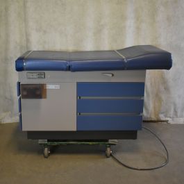 Ritter-104-Manual-Exam-Table-Blue-Vinyl-Adjustable-Fixed-500-lb.-Capacity