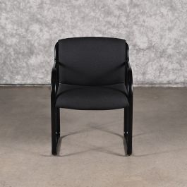 Steelcase-Snodgrass-Conversation/Side-Chair-6205-Black-Fabric-with-Arms