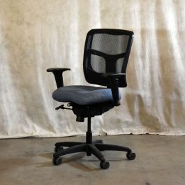 Ki-Impress-Office-Chair-Blue-Fabric-Adjustable-with-Arms-with-Wheels