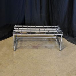 Dunnage-Rack-Silver-Colored-Metal-Open-Shelving-1-Shelf-36"x18"x15"