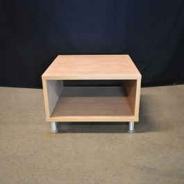 Coffee-Table-Light-Wood-Colored-Laminate-Square-with-Storage-25.5"x25.5 ...