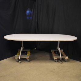 Conference-Table-Beige-Colored-Laminate-Oval-96"x48"x28.5"