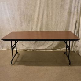 Folding-Table-Dark-Wood-Laminate-Rectangle-72"x30"