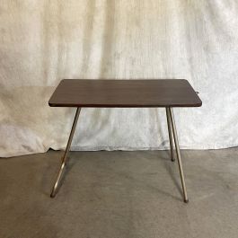 Folding-Table-Dark-Wood-Colored-Laminate-Rectangle-32"x16"x26.5"