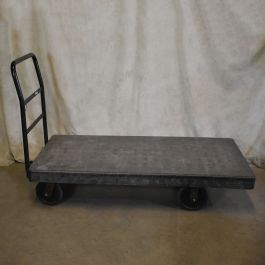 Rubbermaid-Platform-Truck-Gray-Plastic-1-Shelf-Rigid/Swivel-Wheels-29.5 ...