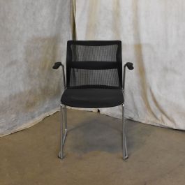 Stylex-Zephyr-Conversation/Side-Chair-Black-Mesh-with-Arms