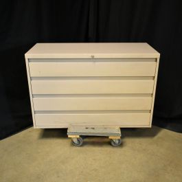 Steelcase-942247LBLDU-Flat-File-Storage-4604-Driftwood-Metal-4-Drawers ...