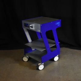 Werfen-ROTEM-Trolley-General-Purpose-Medical-Cart-Blue-22"x22"x35"