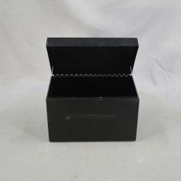 MMF-Industries-Box-with-Hinged-Lid-Black-Metal-With-a-Lid-8.5"x5.5"x6"
