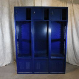 1-Tier-(3-Wide)-Lockers-Blue-Metal-Flat-Base-Requires-Padlock-54"x18"x72"