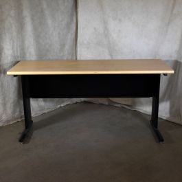 KI-Desk-Light-Wood-Colored-Laminate-Rectangle-60"x24"x29"
