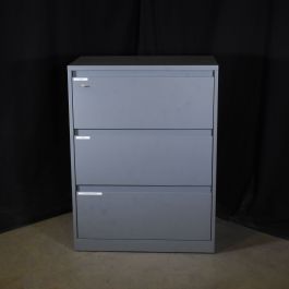 Steelcase-9LF18303F-7237-Slate-Metal-3-Drawer-File-Cabinet-Lockable ...