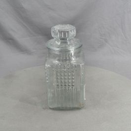 Cannister/Jar-with-Lid-Clear-Glass-4.5"x10"
