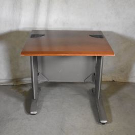 Steelcase-ADXM3030VA-Desk-Dark-Wood-Colored-Laminate-Square-with-Cord ...