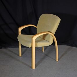 Steelcase-Conversation/Side-Chair-Yellow-Fabric-with-Arms