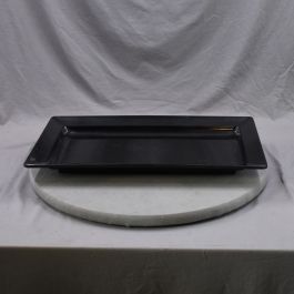 Hubert-H0017-Commercial-Serving-Tray-Black-Plastic-22"x12.5"
