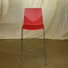 Hightower-Four-Design-Stool-Red-Plastic-No-Arms