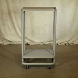 Anthro-General-Purpose-Cart-Beige-Laminate-2-Shelves-Swivel/Swivel-with ...