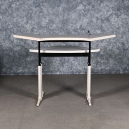 Steelcase-QOCKBC45-Desk-2823-Driftwood-Speckle-Laminate-Corner-Manually ...