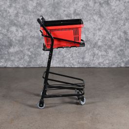 VersaCart-EZcart-Basket-Cart-General-Purpose-Cart-Black-Metal-2-Shelves ...