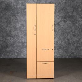Steelcase-E6TW242465G-2592-Blonde-on-Maple-Laminate-2-Drawers-Lockable ...
