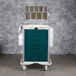 Armstrong-Medical-A-SMART-Cart-Mobile-Medical-Storage-Green-Lockable ...