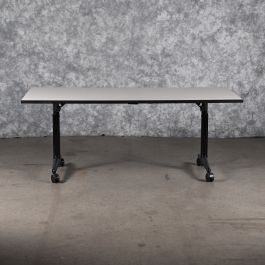 Coalesse-Akira-Folding-Table-Beige-Laminate-Rectangle-with-Wheels-72 ...