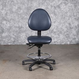 ErgoGenesis-BodyBilt-Z706-(Stool)-Office-Chair-Indigo-Vinyl-Adjustable ...
