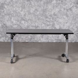 Vecta-Akira-Folding-Table-Gray-Laminate-Rectangle-with-Wheels-60"x30"