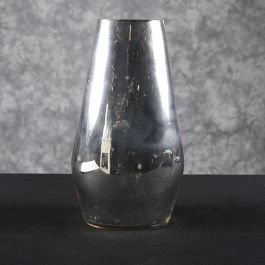 Vase-Silver-Colored-Glass-7.5"x13.5"