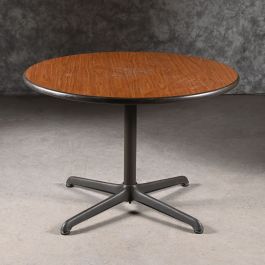 Steelcase-854200-Cafe/Bistro-Table-Medium-Wood-Colored-Laminate-Round ...