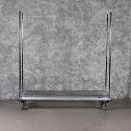 Logiquip-Freestanding-Silver-Colored-Metal-Open-Shelving-1-Shelf-with ...