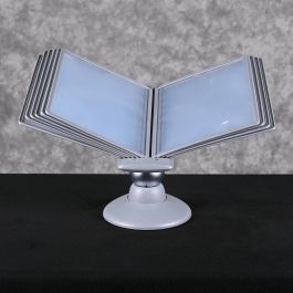 Flip-Document-Holder-Silver-Colored-Plastic