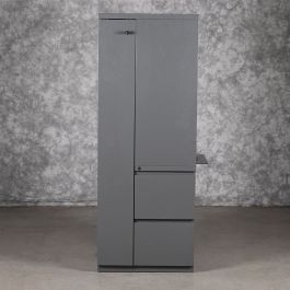 Knoll-Gray-Metal-2-Drawers-Lockable-Includes-Key-24"x23.5"x63.5"