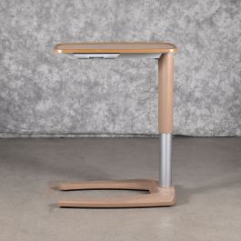 Stryker-Tru-Fit-Over-Bed-Table-Light-Wood-Colored-Laminate-Custom-Shape ...