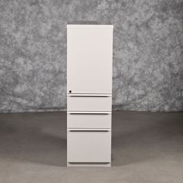 Knoll-Beige-Metal-3-Drawers-Lockable-Keys-not-Included-15"x24"x48.5"