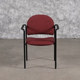 MLP-Seating-Stacking-Chair-Red-Pattern-Fabric-with-Arms