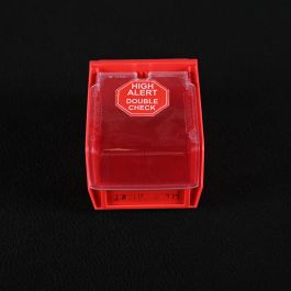Health-Care-Logistics-Shelf-Bin-(4"x5..5")-Red-Pattern-Plastic-With-a ...