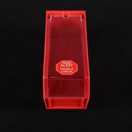 Health-Care-Logistics-Shelf-Bin-(4"x11")-Red-Plastic-With-a-Lid ...