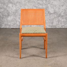 Conversation/Side-Chair-Green-Pattern-Fabric