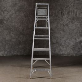 Werner-JobMaster-366-Stepladder-Silver-Metal-Type-II-225-lbs.-6'