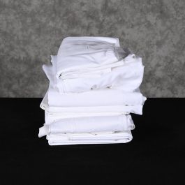 Various-Mixed-Lot-of-Linens-White-Fabric