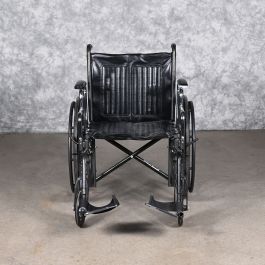 Direct-Supply-Panacea-Manual-Basic-Wheelchair-Black-Foldable-Includes ...