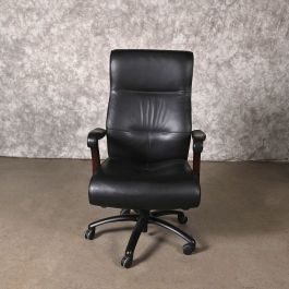 Keilhauer-Danforth-Office-Chair-Black-Leather-Adjustable-with-Arms-with ...