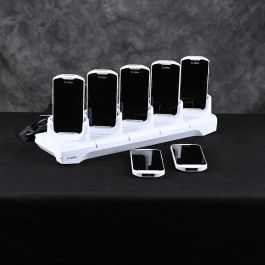 Lot-of-7-Zebra-TC51-Barcode-Scanners-with-5-Port-Charging-Station-B108077