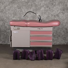 Ritter-304-Manual-Exam-Table-with-6-Leg-Stirrups-&-Exam-Light