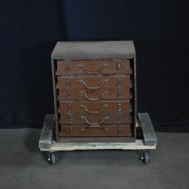 Lawson-Products-Parts-Cabinet-with-6-Drawers-Brown-21"X14"x24"