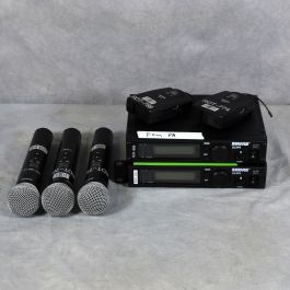 Two-(2)-Shure-ULXP4-Single-Receivers-with-Three-(3)-Wireless-Microphone ...